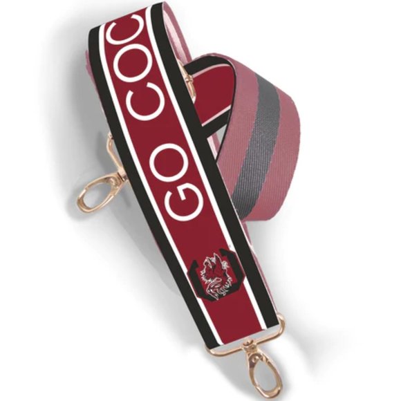Bags | 2pack Carolina Gamecock Purse Strap Officially Licensed Gamecock ...